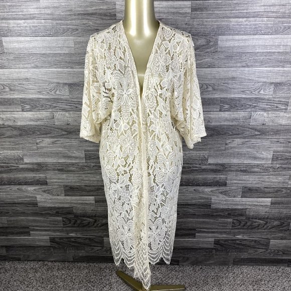 246-10073 | Kimonos & Yukatas | Miami Open Style 34 Sleeves Cream Lace ...